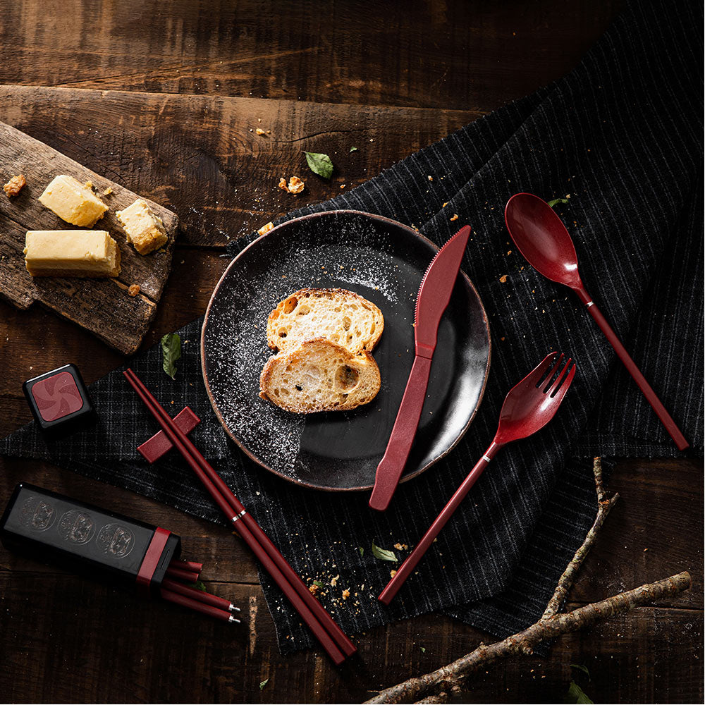 S+Cutlery｜日式五合一餐具（達摩 • 海浪 • 櫻花） – S+ Sunshing